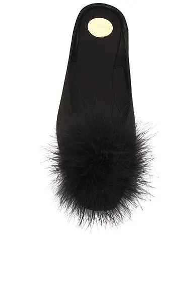 Saint Laurent Lido Flat Mule - Nero