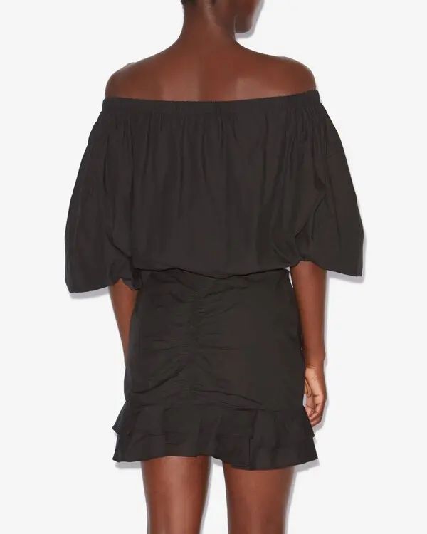 MARANT ETOILE Bertille Gathered Top - Black