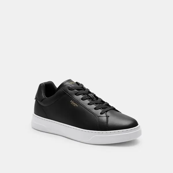 COACH High Line Leather Sneakers - Black