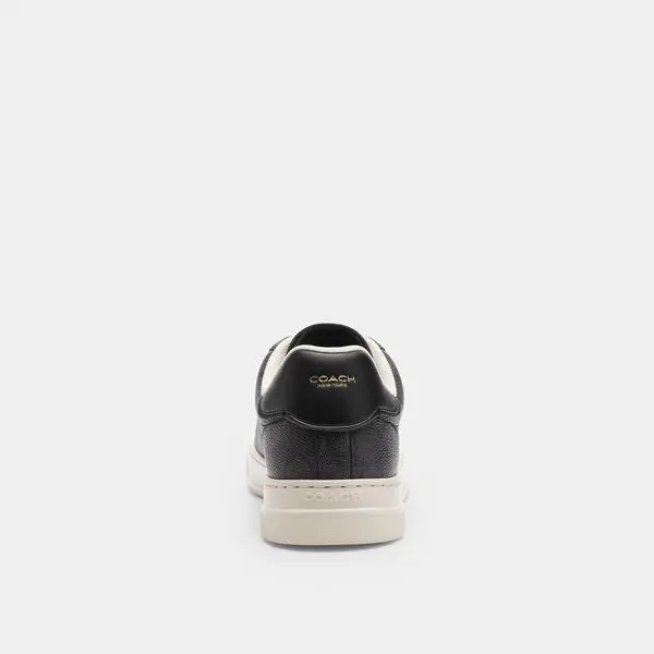 COACH High Line Signature Canvas Sneakers - Charcoal/black
