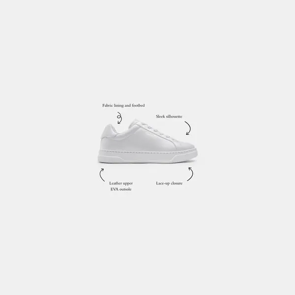 COACH High Line Signature Canvas Sneakers - Charcoal/black