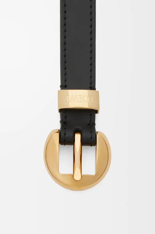 Loewe Pebble Belt - Black/gold
