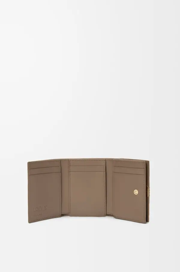 Loewe Anagram Trifold Wallet - Taupe