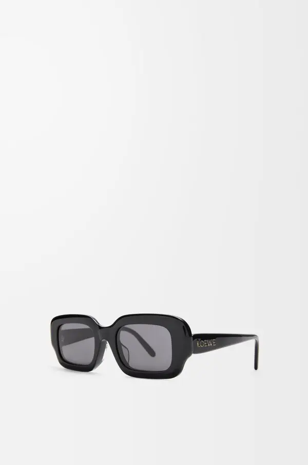 Loewe Rectangular Slim Sunglasses - Black