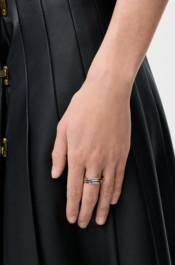 Loewe Stacked Sterling Ring - Silver