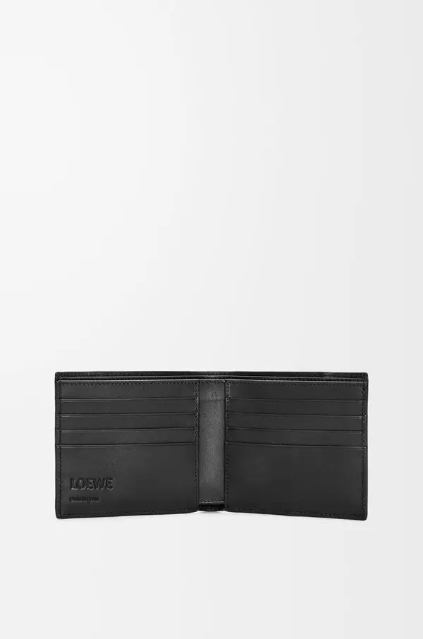 Loewe Puzzle Bifold Wallet In Classic Leather Skin - Black