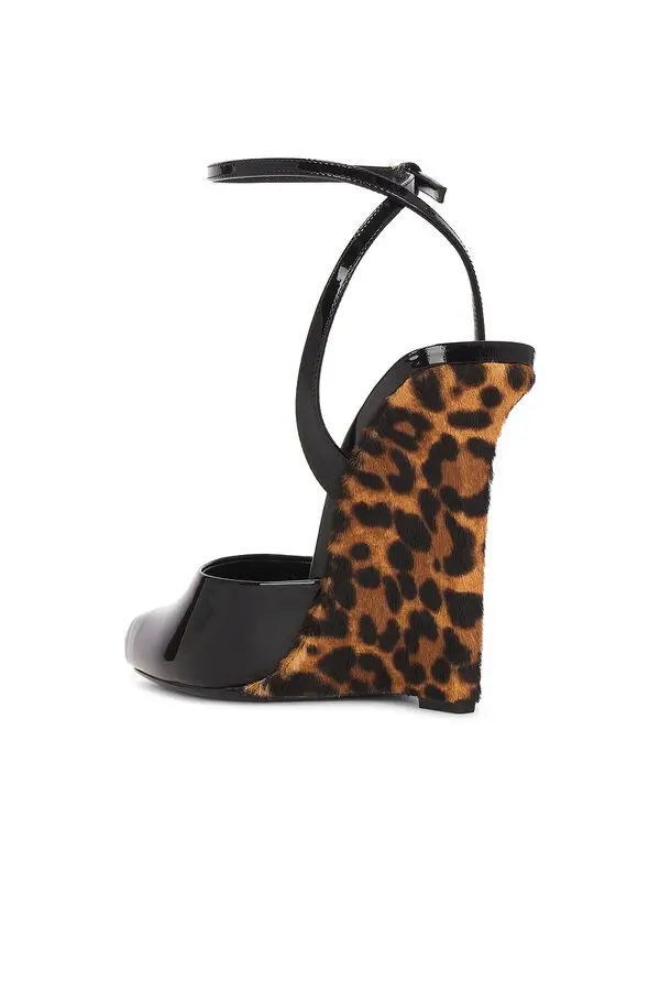 Saint Laurent Orhand Peep Toe Wedges