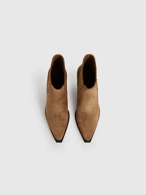Paige Lyra Suede Ankle Boots