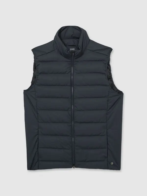 SCANDINAVIAN EDITION Ratio Padded Down Gilet - Dark Blue