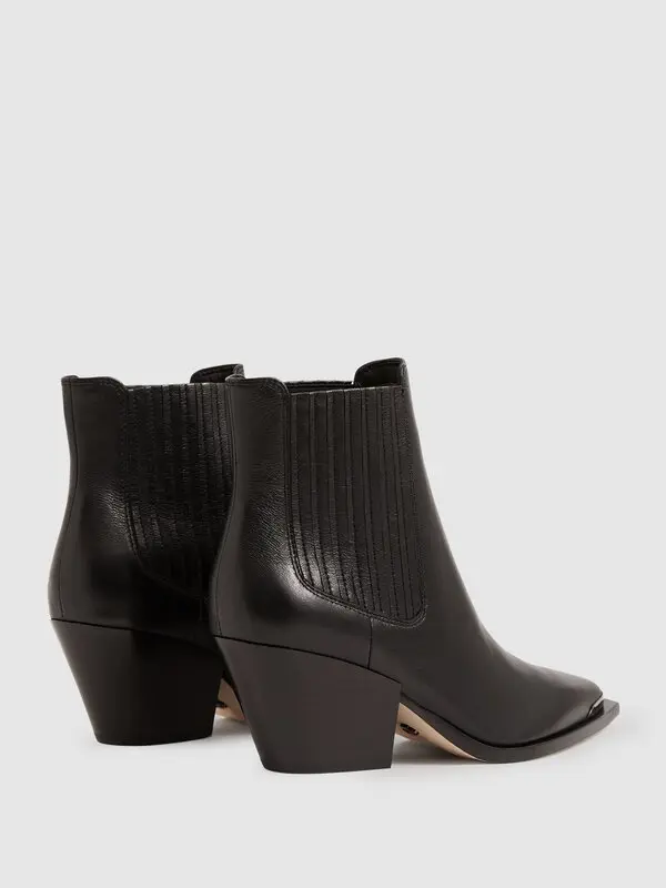 Paige Lyra Leather Ankle Boots