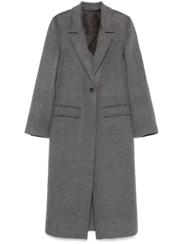 TOTEME Wool Mid-length Coat - Grey