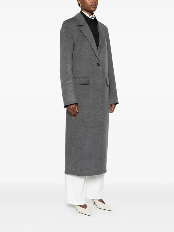 TOTEME Wool Mid-length Coat - Grey