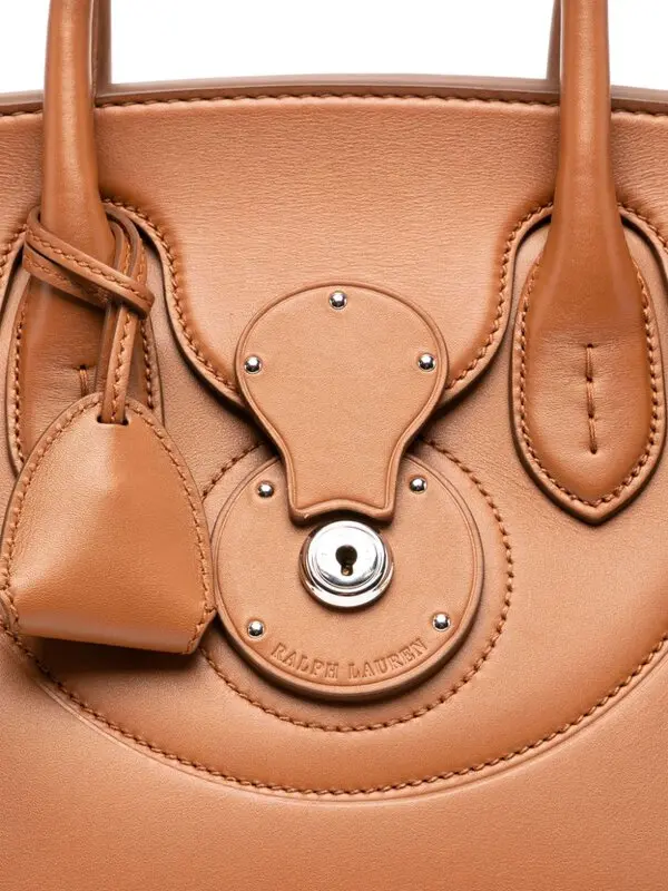 Ralph Lauren Soft Ricky 33 Leather Tote - Brown
