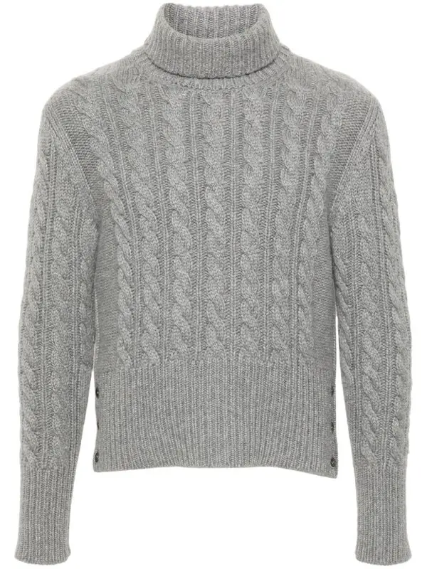 Thom Browne Roll-neck Cable-knit Jumper