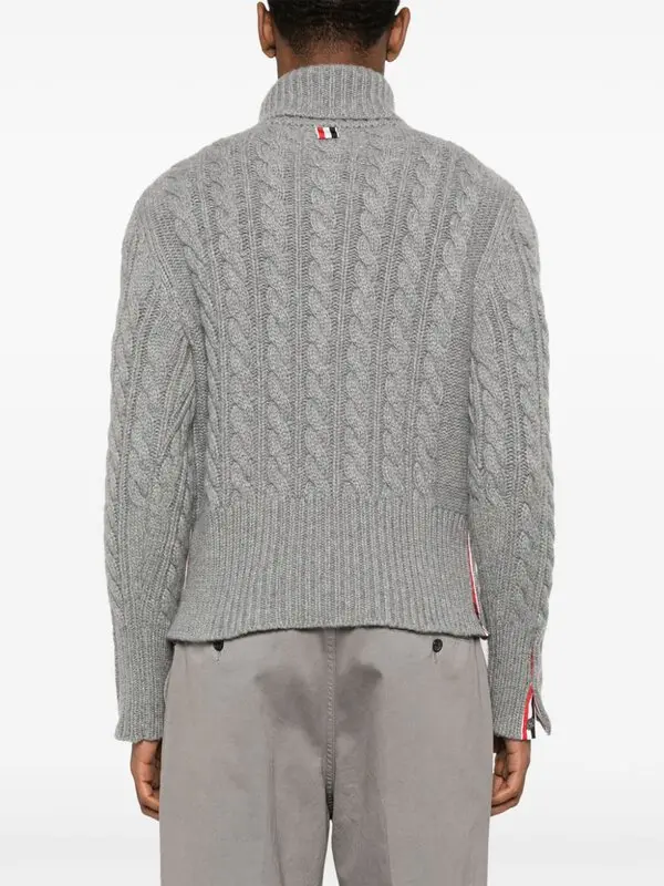 Thom Browne Roll-neck Cable-knit Jumper
