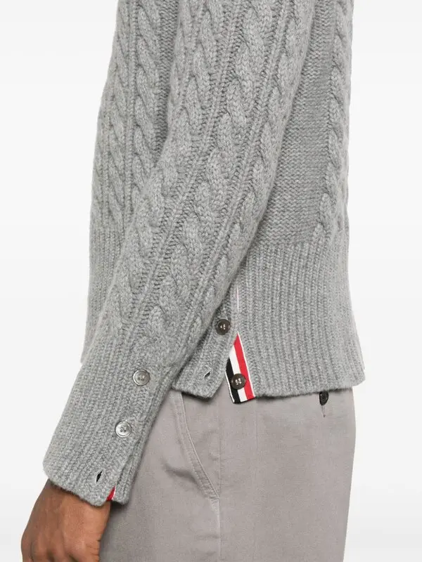 Thom Browne Roll-neck Cable-knit Jumper