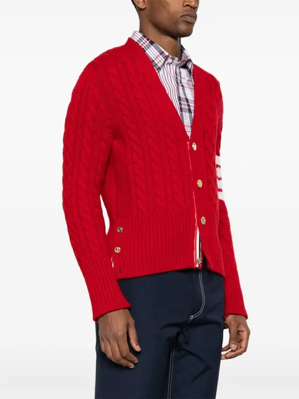 Thom Browne Cable-knit Cashmere Cardigan