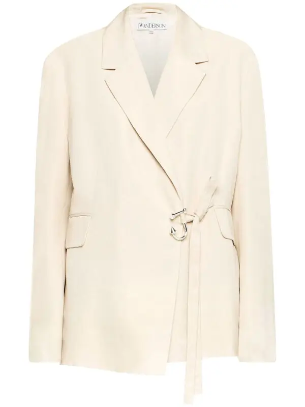 JW Anderson Tailored Wrap Blazer - Neutrals