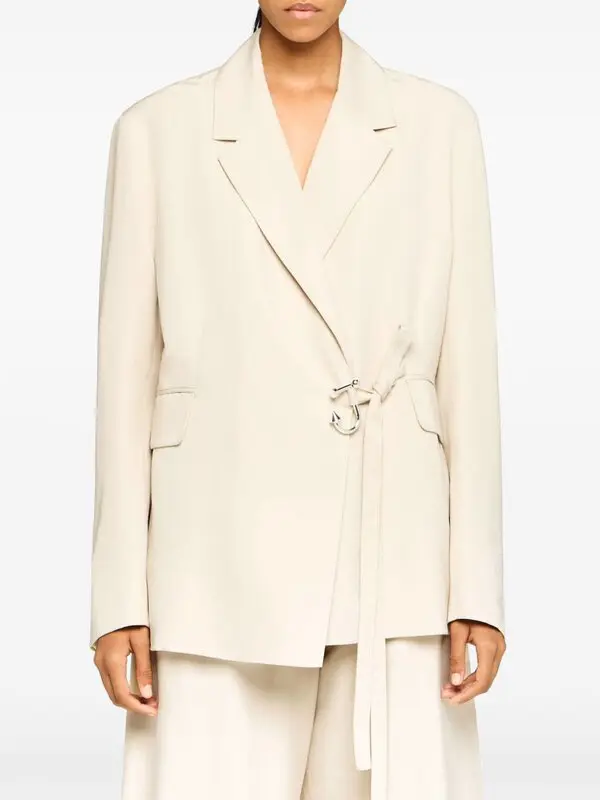 JW Anderson Tailored Wrap Blazer - Neutrals