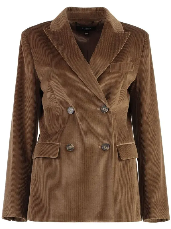 Max Mara Double-breasted Velvet Blazer