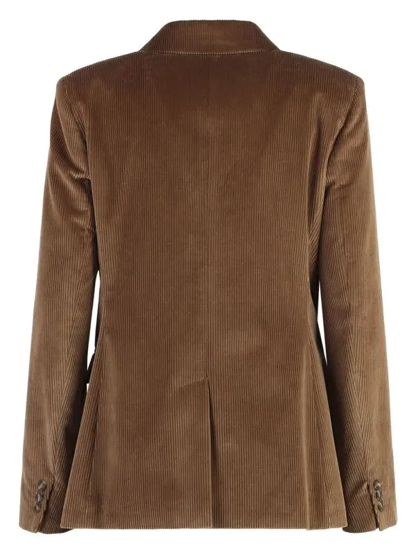 Max Mara Double-breasted Velvet Blazer