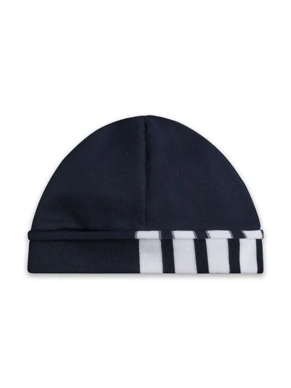 Thom Browne 4-bar Stripe Beanie - Blue