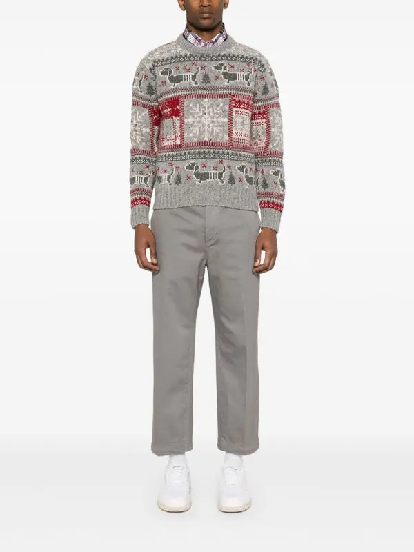 Thom Browne Fair Isle Intarsia Jumper