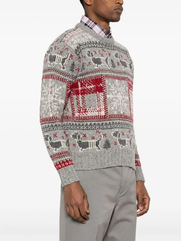 Thom Browne Fair Isle Intarsia Jumper