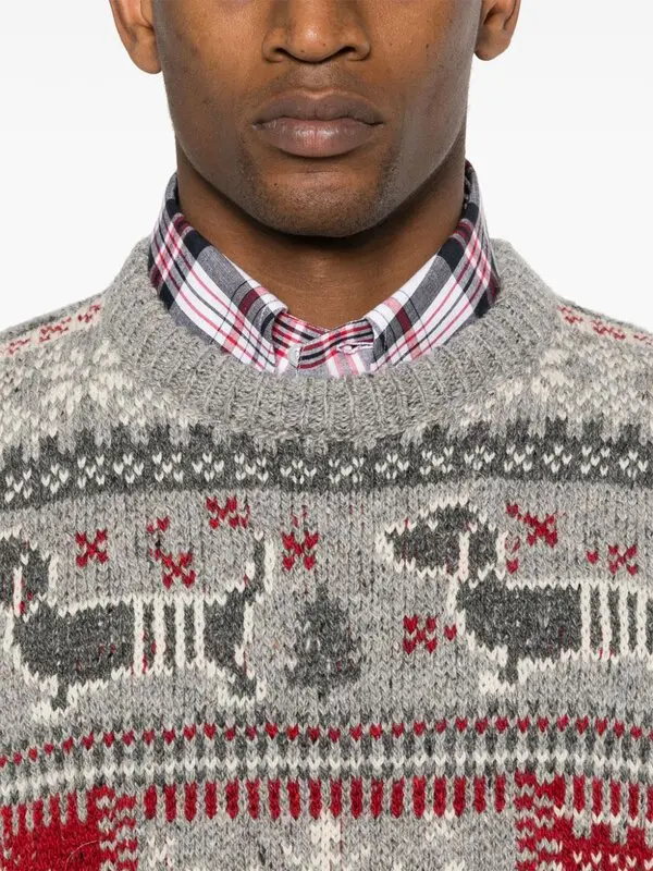 Thom Browne Fair Isle Intarsia Jumper
