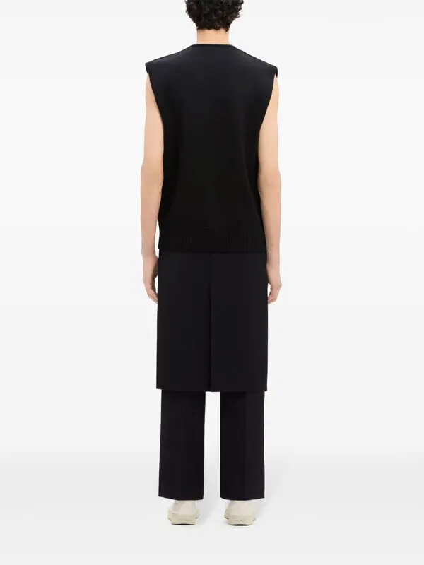 COURREGES Front-pocket Wool Skirt