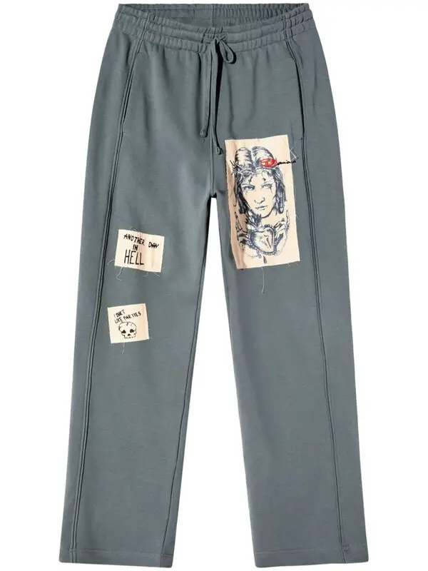 DIESEL® X Damiano David P-martyans Sweatpants - Grey