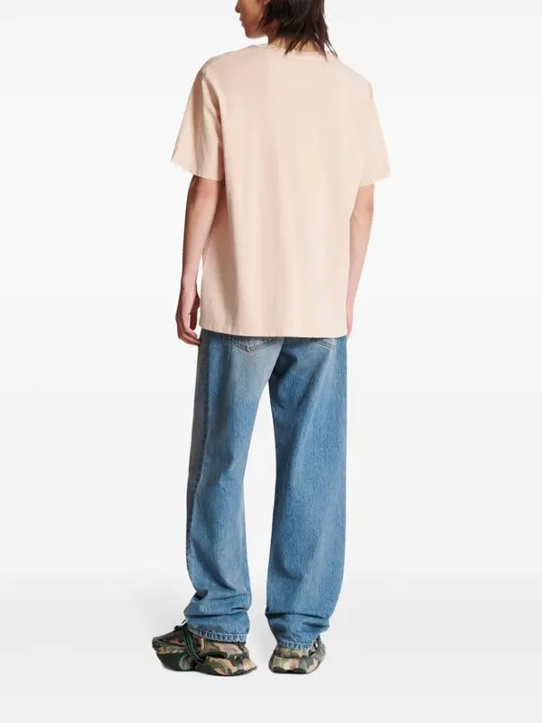 Balmain Vintage-logo-embroidered T-shirt - Neutrals