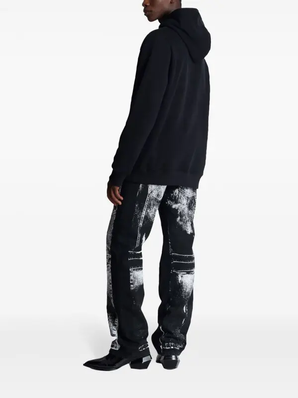 Balmain Flocked-logo Hoodie
