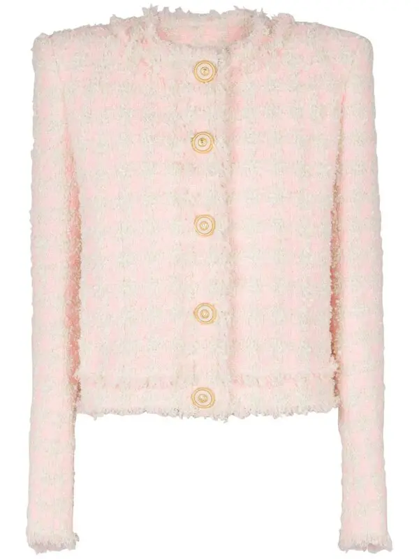 Balmain Tweed Jacket - Pink