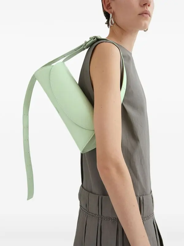 JIL SANDER Small Cannolo Tote Bag - Green
