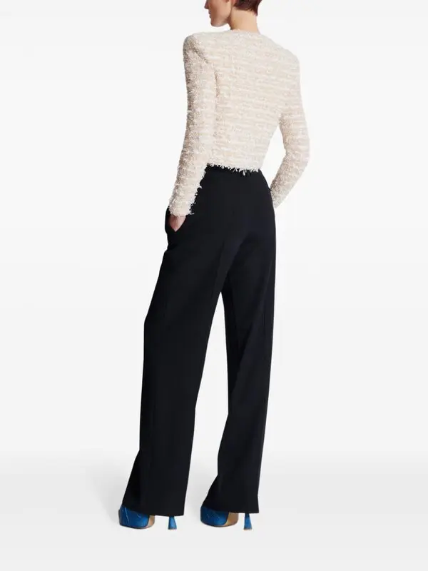 Balmain Cropped Tweed Jacket - Neutrals
