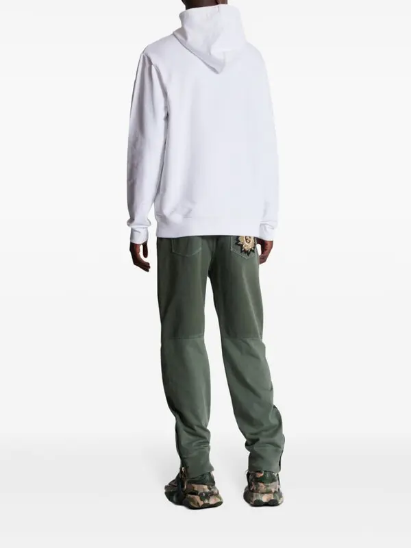 Balmain Embroidered Logo Hoodie - White