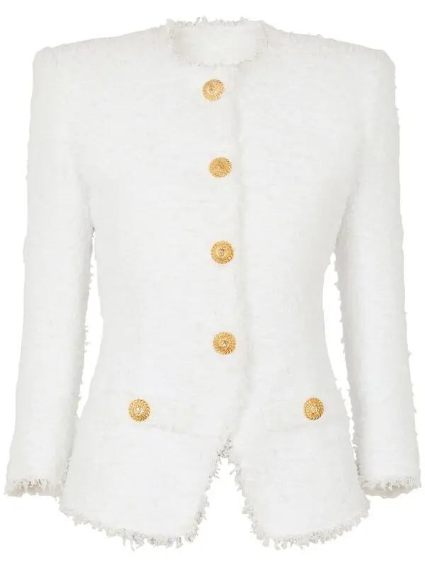 Balmain Tweed Jacket - White