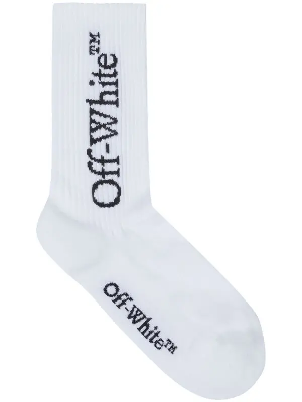 Off-White Bookish Socks - White