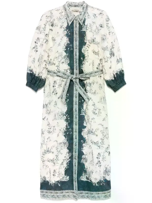 ALEMAIS Casa Midi Shirt Dress