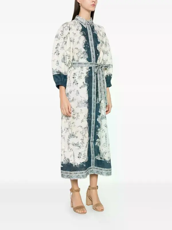 ALEMAIS Casa Midi Shirt Dress