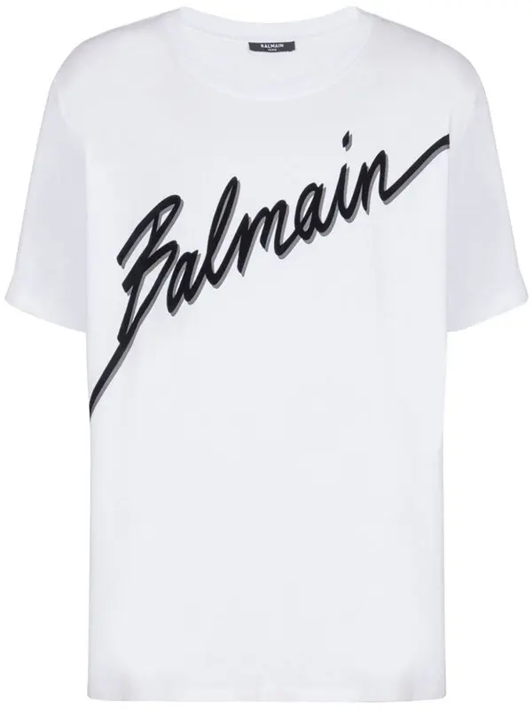 Balmain Logo-print T-shirt - White