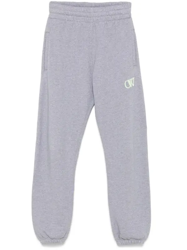 Off-White Logo-embroidered Track Pants - Grey