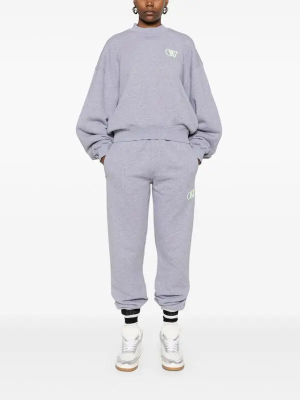 Off-White Logo-embroidered Track Pants - Grey