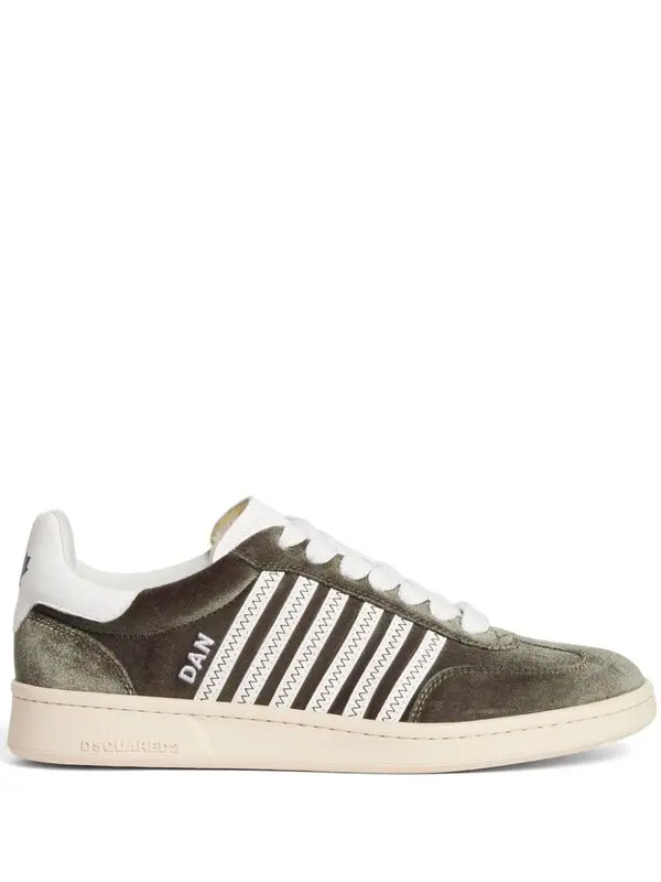 Dsquared2 Velvet Boxer Sneakers - Green