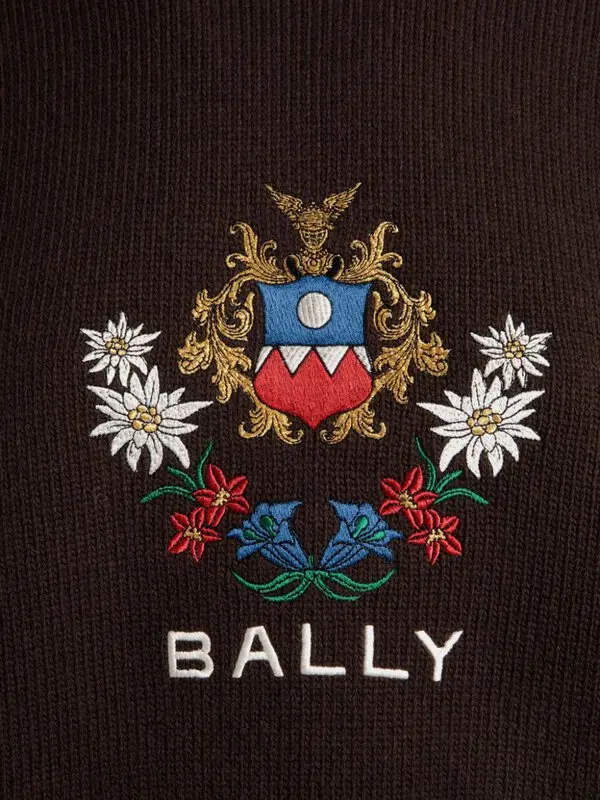 Bally Alpine Flowers-embroidery Sweatshirt