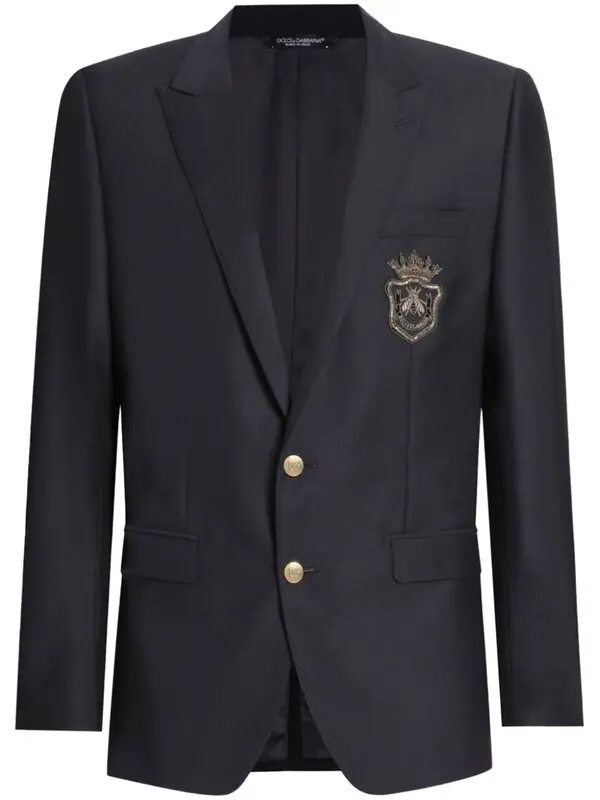 Dolce & Gabbana Logo-appliqué Blazer
