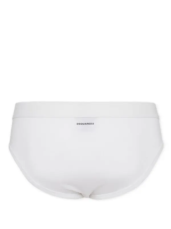 Dsquared2 Icon Logo-patch Briefs - White