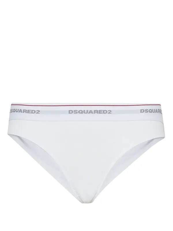 Dsquared2 Logo-waistband Brazilian Briefs - White