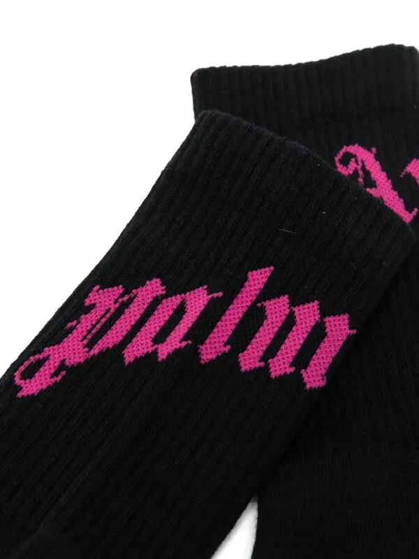 Palm Angels Intarsia-logo Socks